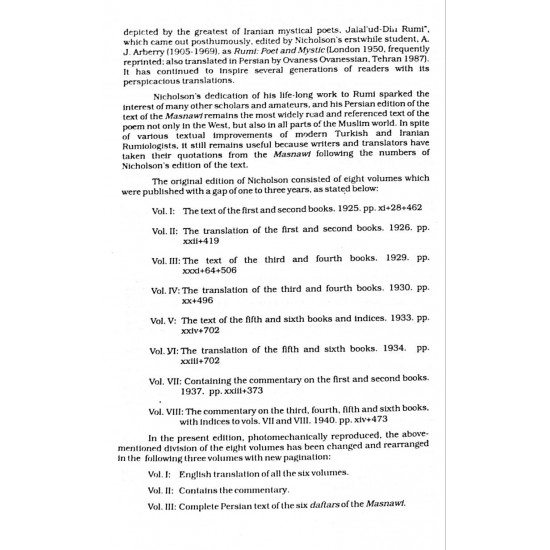 The Mathnawi of Jalaluddin Rumi (English Translation) By Rumi | Books ...